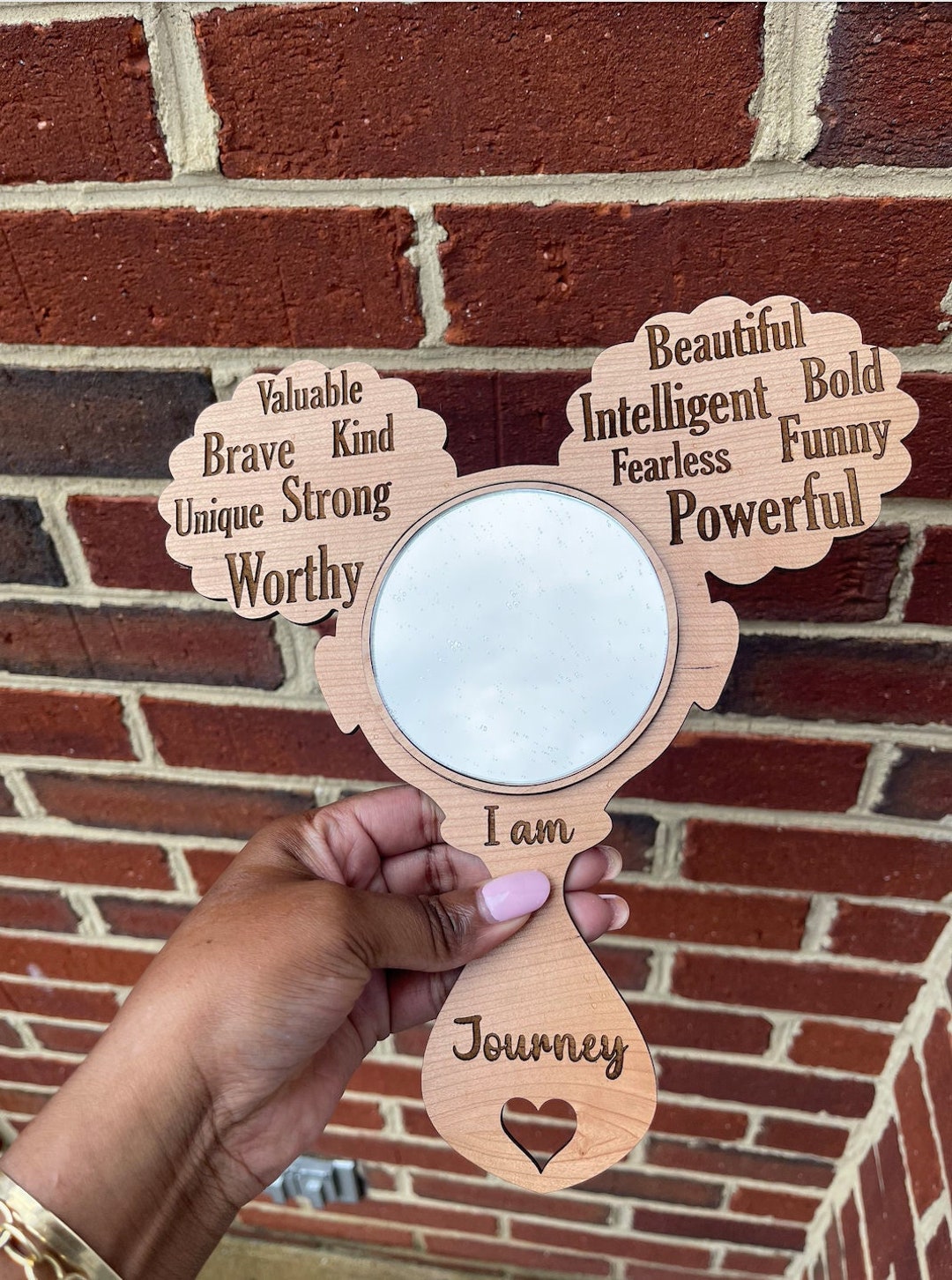 Black Girl Affirmation Mirror | Christmas Gift | Girl Accessories ...
