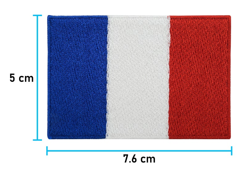 Iron-on Patch France Flag | French Flag Patches, France Flag Iron-on ...