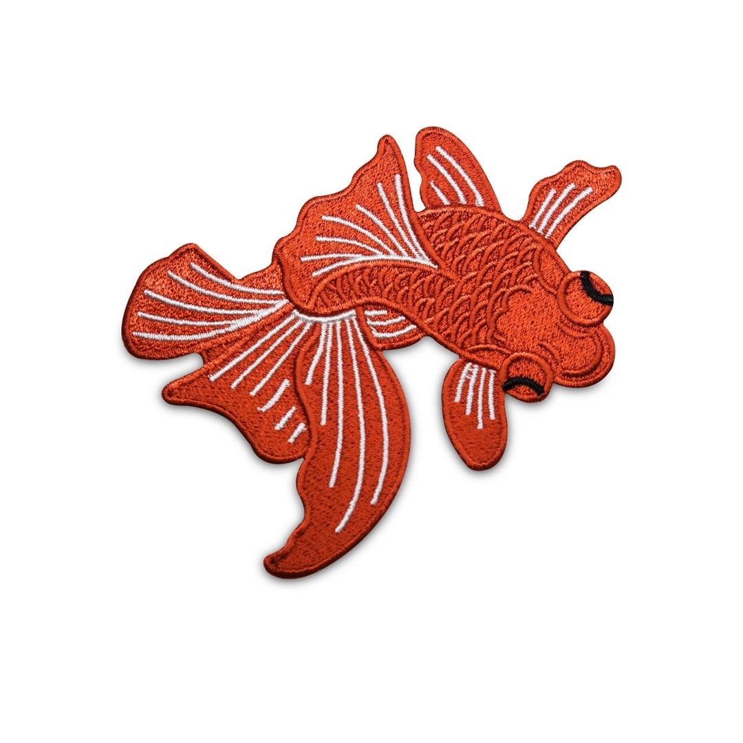 Iron-on Patch Koi Fish Animal Japan Patches, Fish Iron-on Patches Beach ...