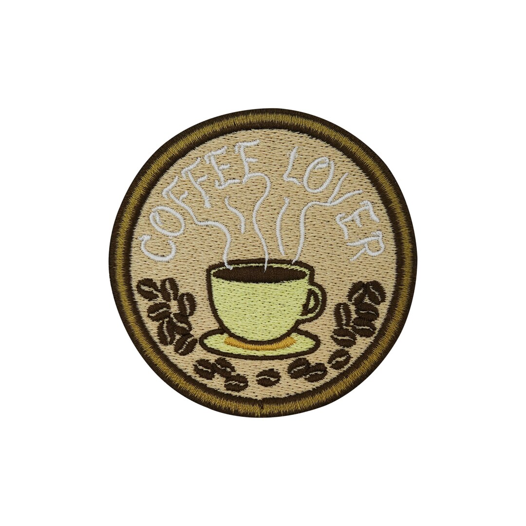 Iron-on Patch Coffee Lover Coffee Drink Patches, Iron-on Patches, T ...