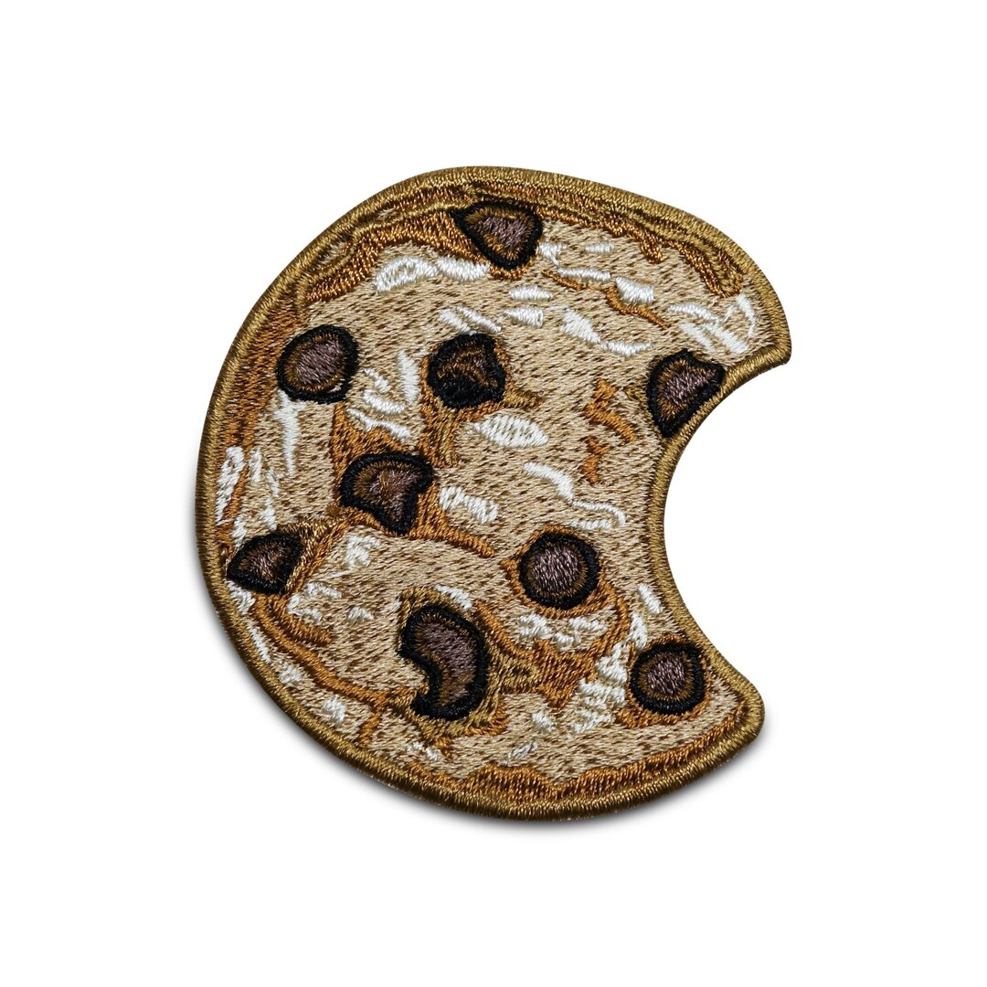 Cookie Patch for Ironing Chocolate Cookie Monster Patches, Food Iron-on ...