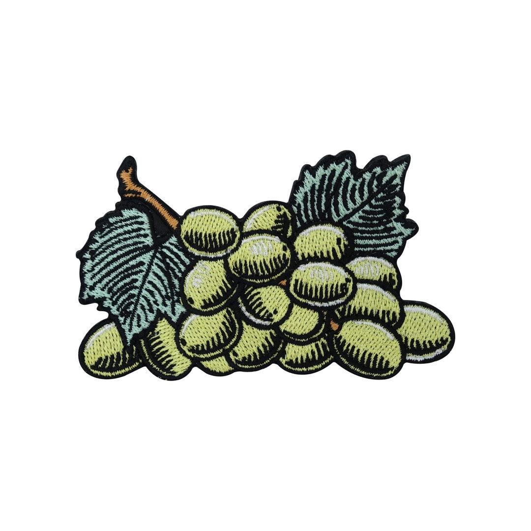 Patch to Iron on Greek Grapes Fruit Patches, Grapes Food Iron-on ...