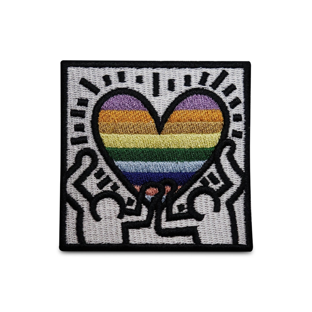 Iron-on Patch Pride Heart Art | Patches, Rainbow Patches, Gay Flag ...