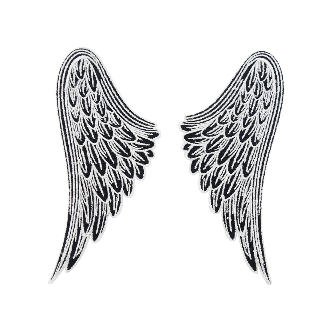Iron-on Patch, Two Fabric Angel Wings | Angel Wing Patches, Iron-on ...