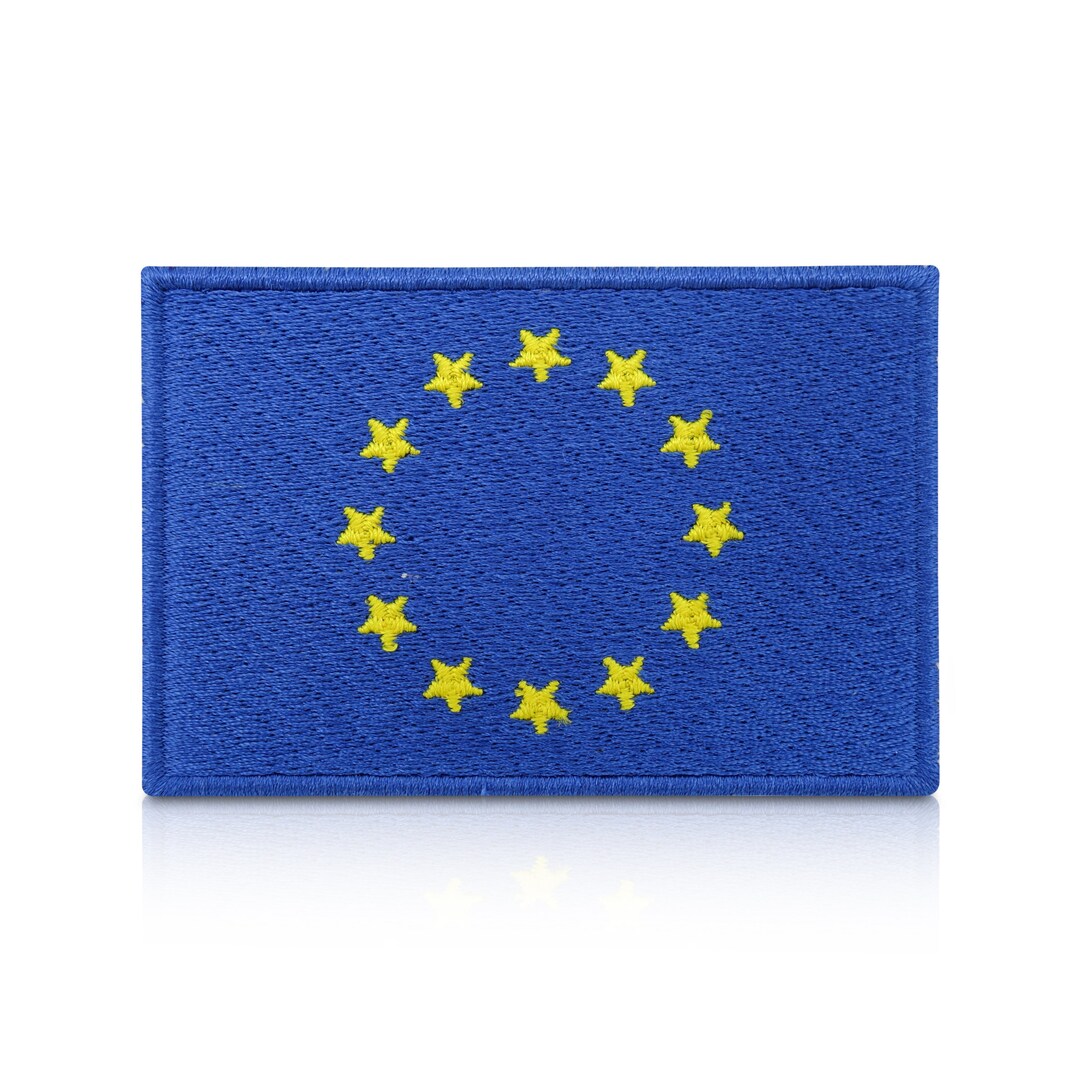 Patch With Hook and Loop Fastener Europe Flag | European Flag, Europe ...