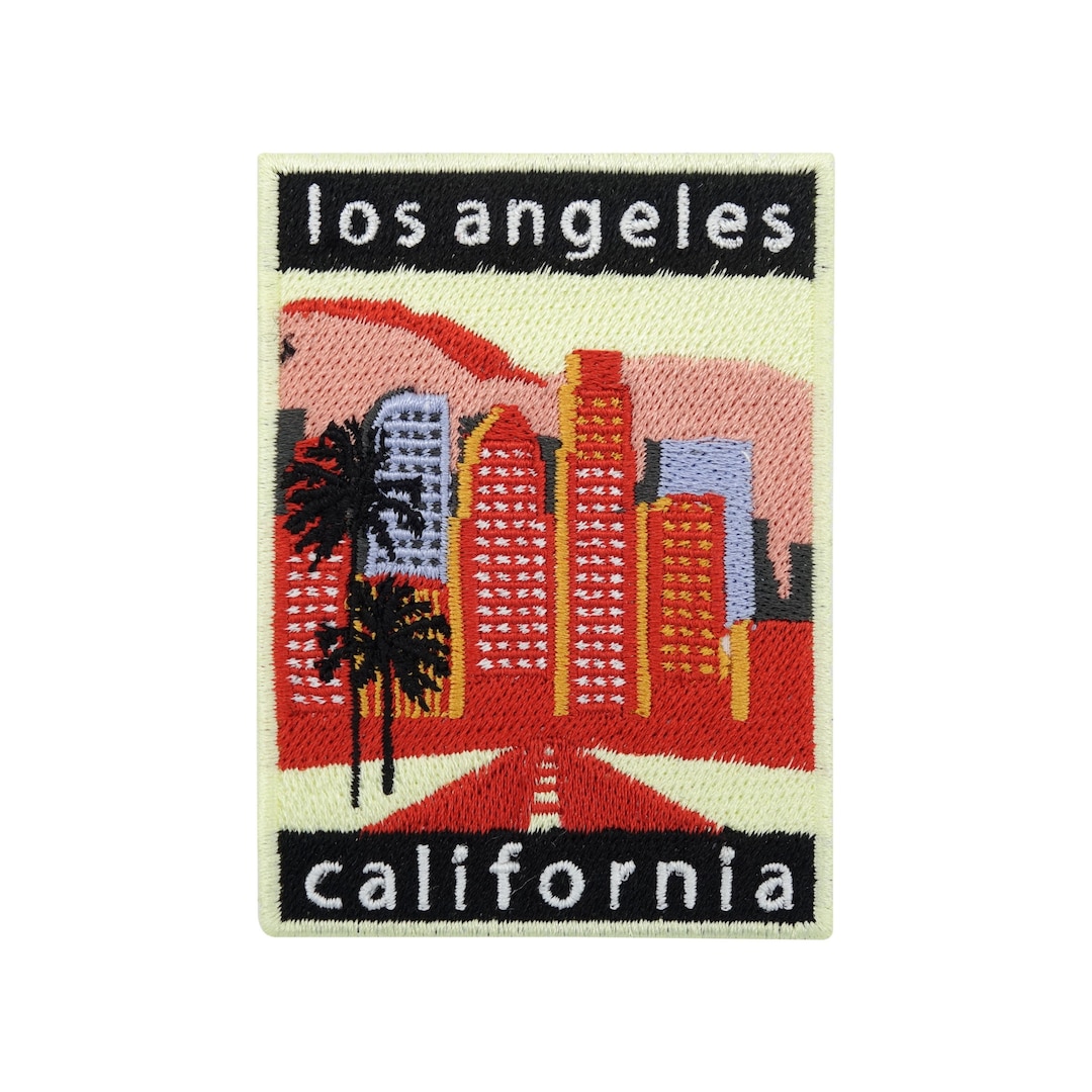 Los Angeles California City Iron-on Patch | LA Patches, USA Iron-on ...