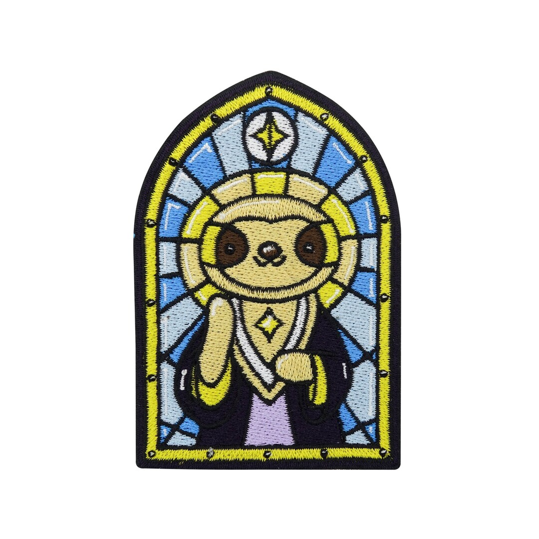 Iron-on Patch God of Laziness Funny Sloth Patches Sloth Jungle Iron-on ...