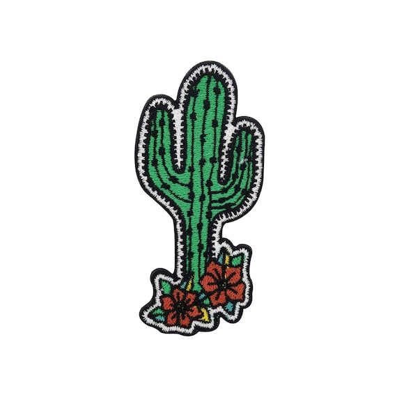 Patch zum Aufbügeln Kaktus mit Blumen Wüste Kakteen Patches - Etsy