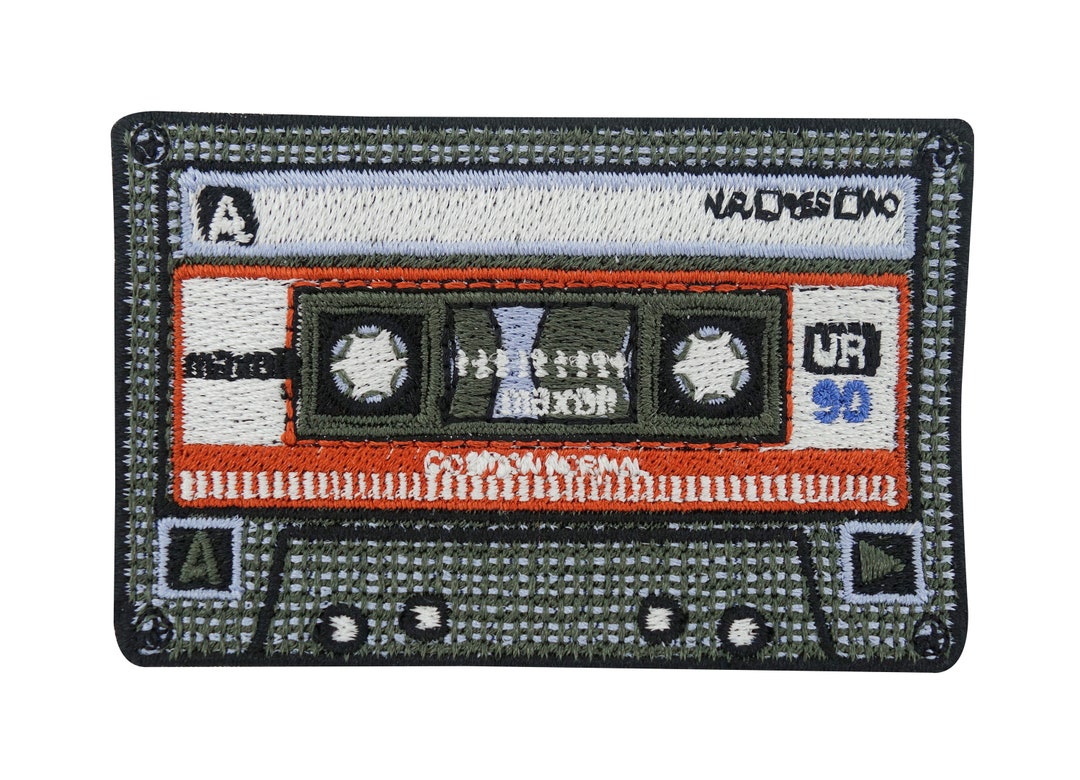 Patch for Ironing or Self-adhesive Fastening - Red 80s Cassette | Music ...