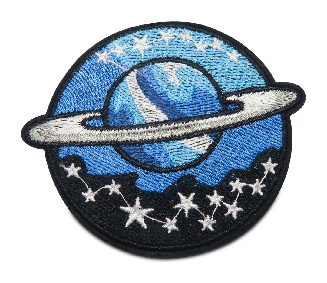 Iron-on Patch Moon With Stars Space Patches, Space Iron-on Patches ...