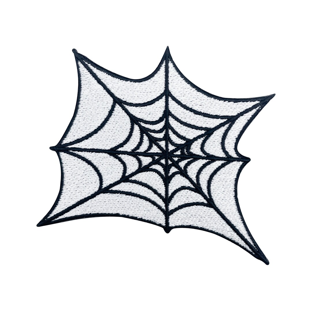 Iron-on Patch - Spider Web | Spider Patches, Halloween Iron-on Patches ...