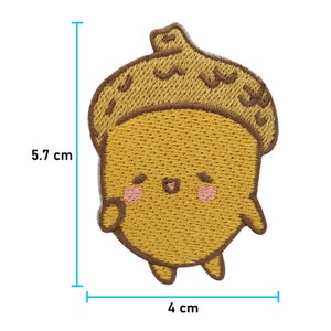 Patch Small Kawaii Acorn Patch for Ironing | Autumn Leaf Patches, Tree ...