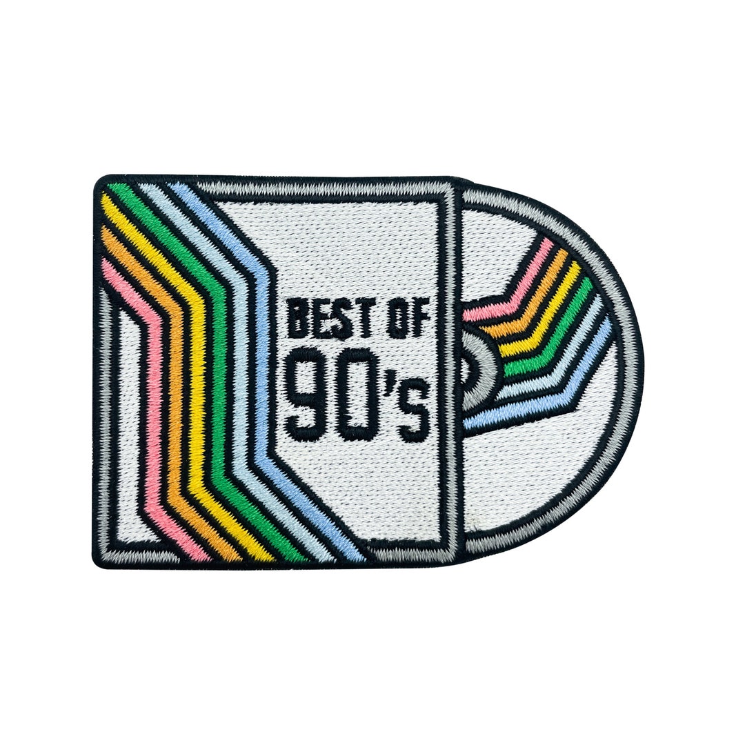 Iron-on Patch Best of 90's Retro CD Vintage Patches, Cassette Patches ...