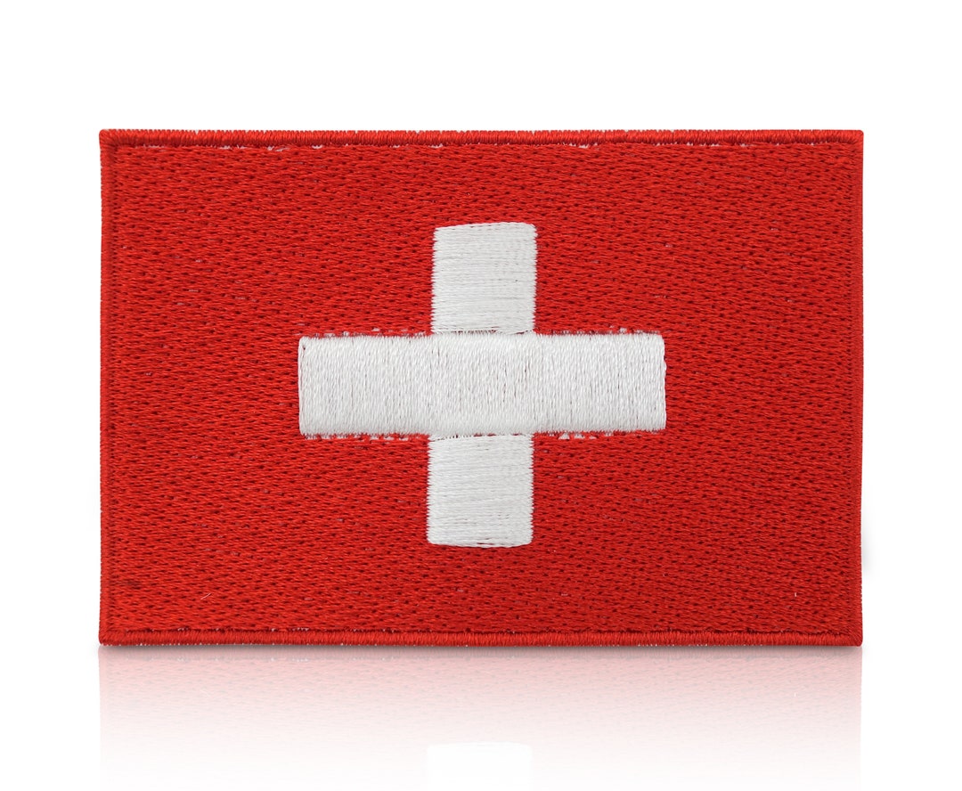 Swiss Flag Iron-on Patch | Swiss Patches, Military Flag Iron-on Patches ...