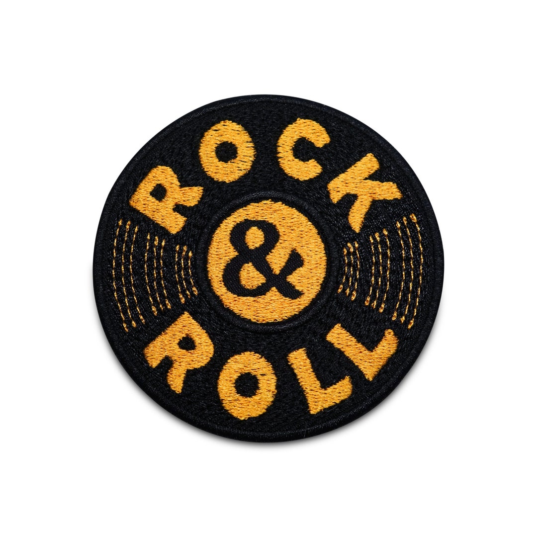 Patch Rock and Roll Record Patch to Iron On, ACDC Music Patches to Sew ...