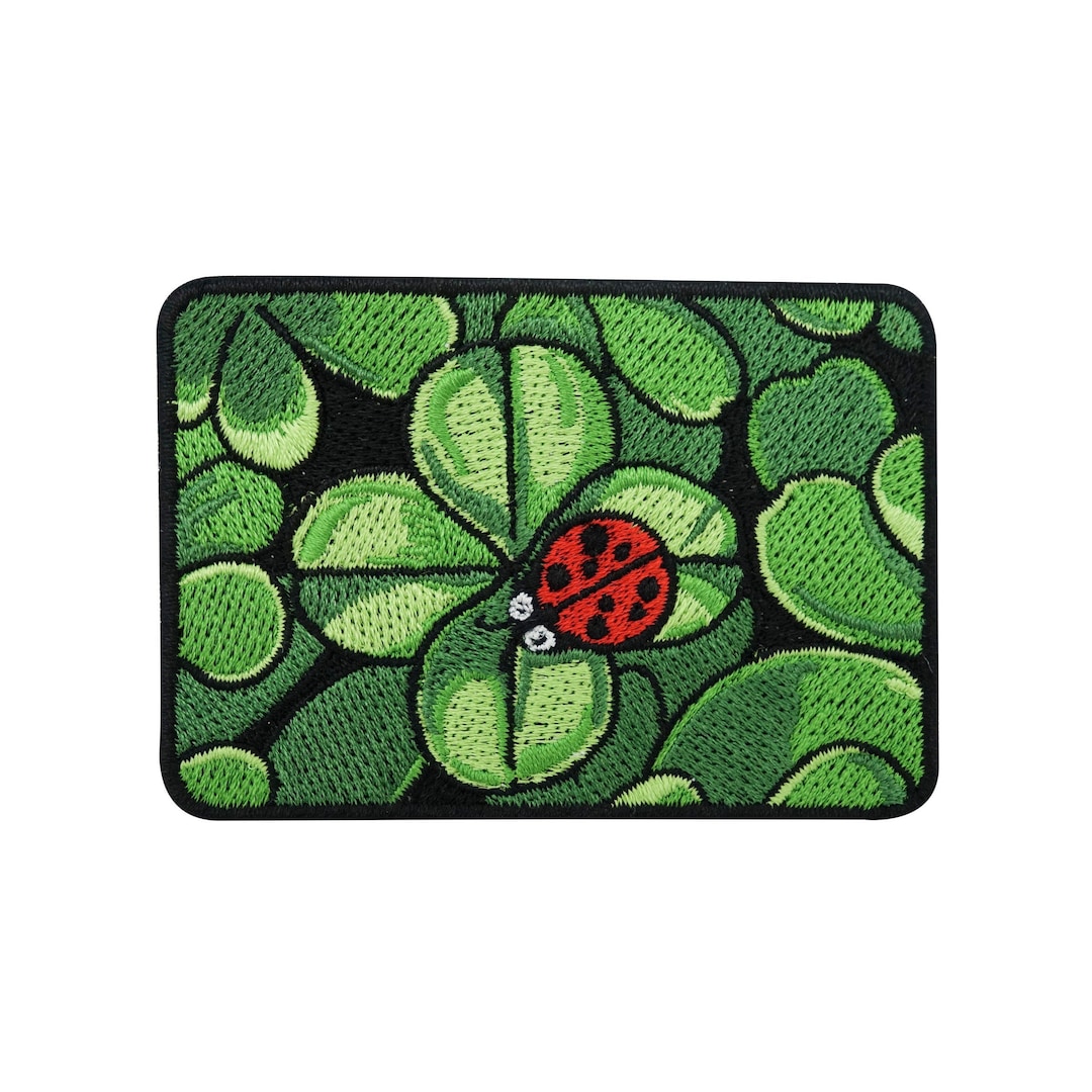 Iron-on Patch Clover Leaf Lucky Patch | Ladybug Patches, Children's ...