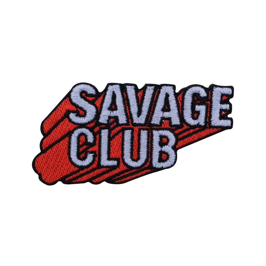 Sew-on Savage Club Iron-on Patch Iron-on Patch Wild Teenage Evil Hip ...