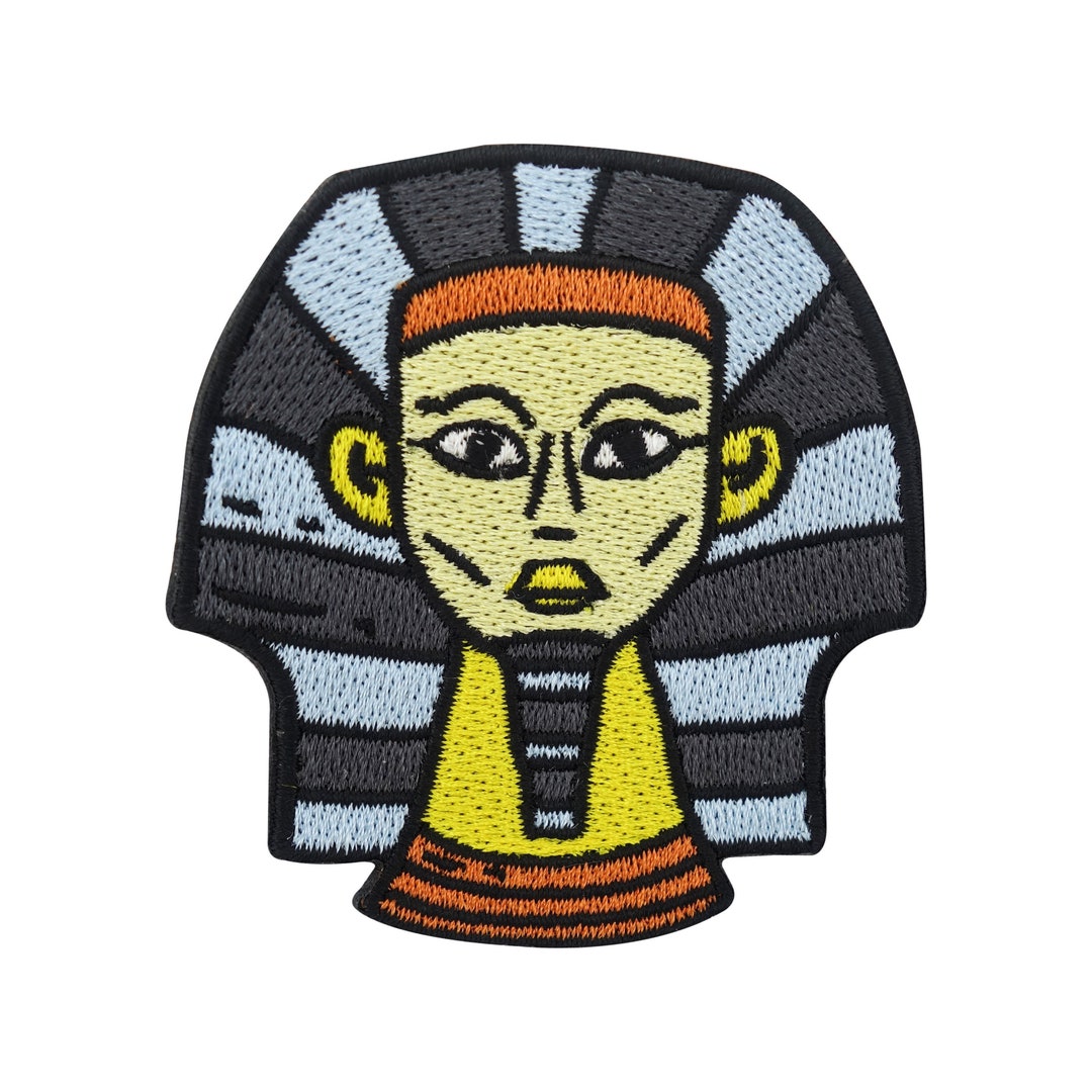 Pharaoh Head Patch to Iron on Pyramid Patches Egypt Iron-on Costume ...