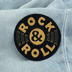 Rock and Roll Record Patch for Ironing, ACDC Music Patches for Sewing ...