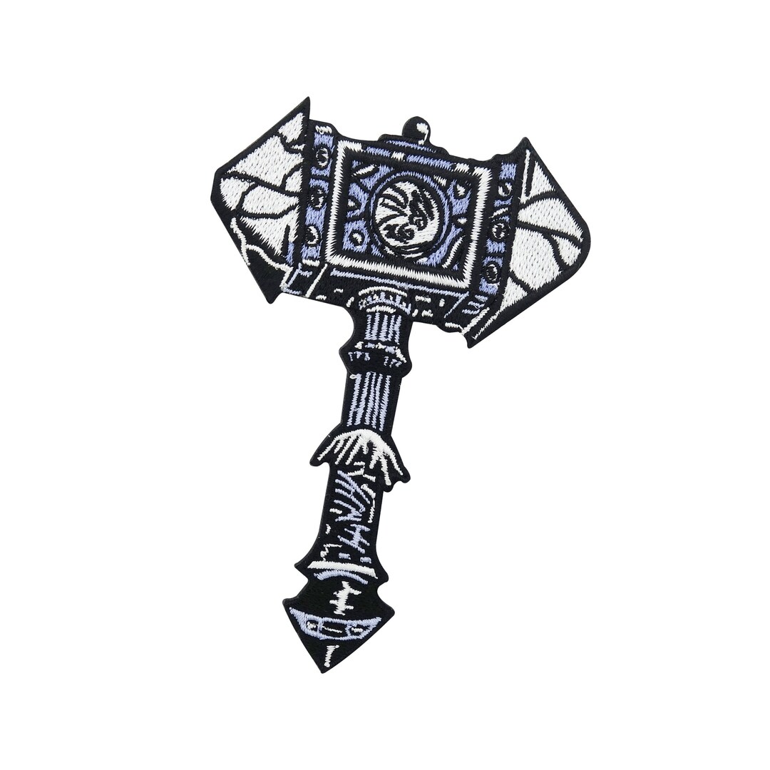 Iron-on Patch Thor's Hammer Mjölnir Viking Vikings Patches, Odin Iron-on Patches, Thor Iron-on ...