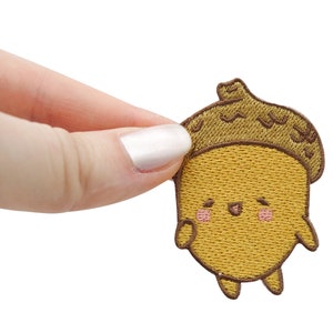 Patch Small Kawaii Acorn Patch for Ironing | Autumn Leaf Patches, Tree ...
