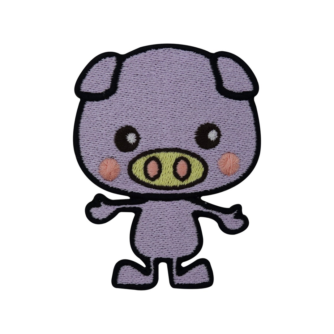 Iron-on Patch Baby Pig | Animals Piggy Children Patches, Iron-on ...