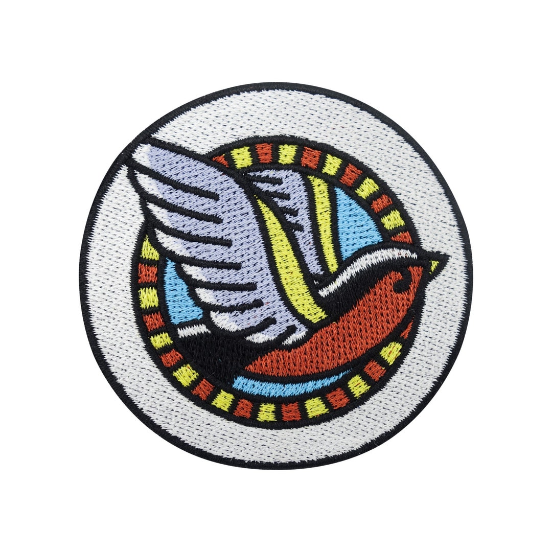 Iron-on Tattoo Swallow Patch Bird Patches, Feather Iron-on Patches, Birds Patches, Animal ...