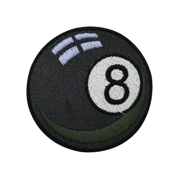 Black 8 Ball Patch - Etsy