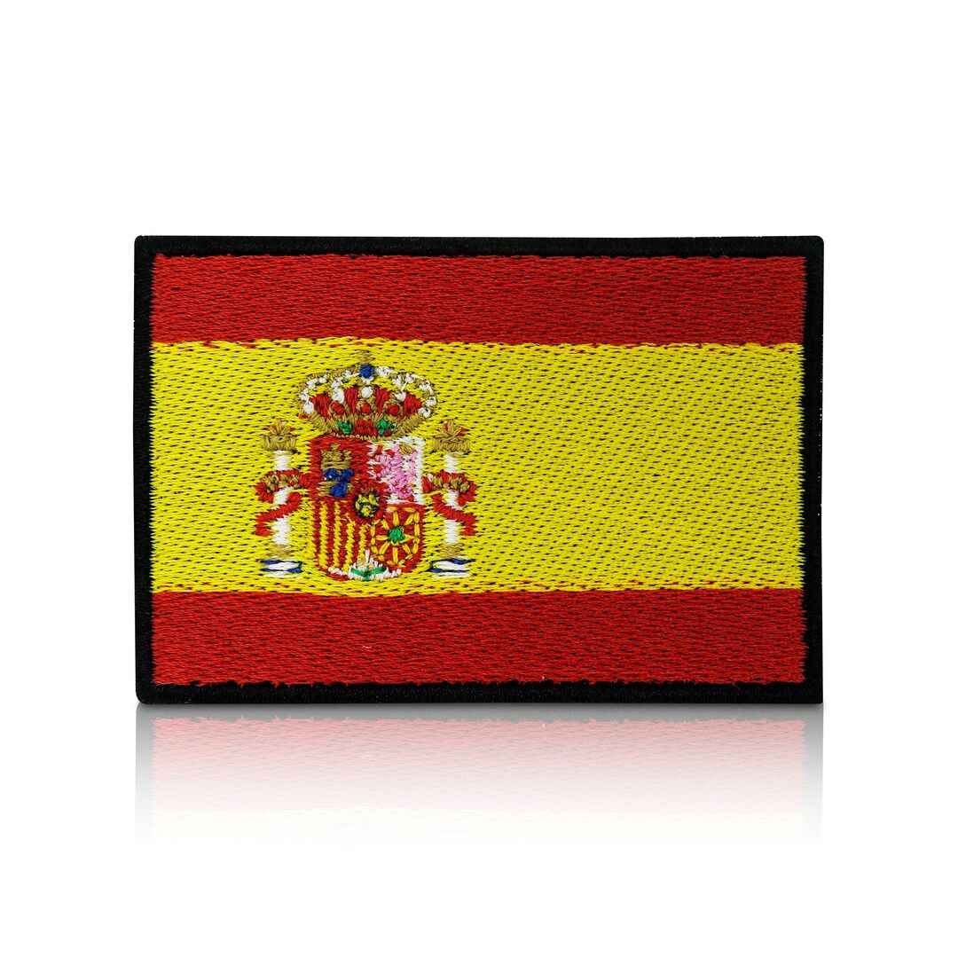 Spain Flag Patch With Velcro Backing Spanish Flag Velcro Patch, Spain Flag World Cup Velcro ...