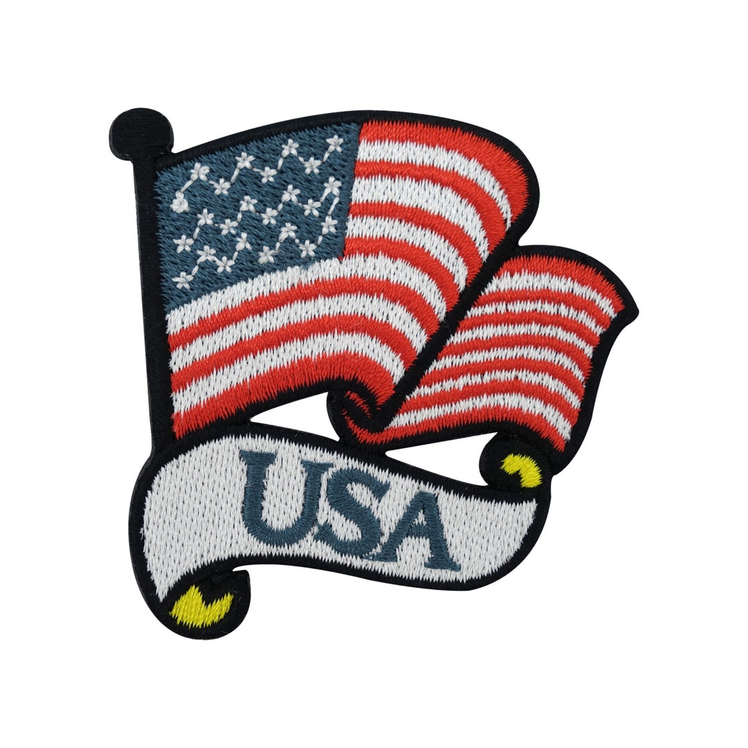 Patches to Iron on USA Flag | America Patch, United States Iron-on ...