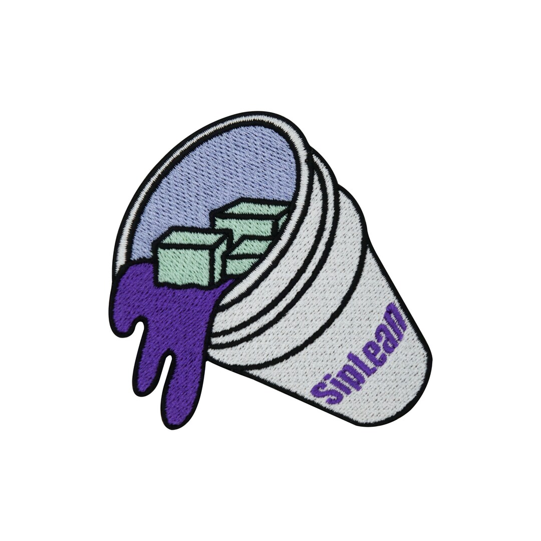 Iron-on Patch Sip Lean Codeine Double Cup With EIS Patches, Iron-on ...