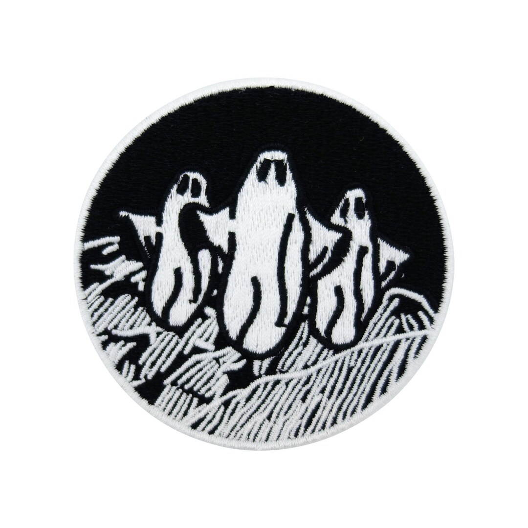 Iron-on Patch Ghosts in the Night Ghost Patches Iron-on Patches Horror Patches, Scary Iron-on ...