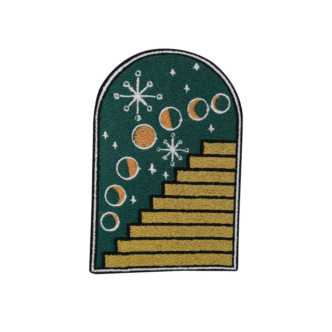 Iron-on Patch Soul of the Moon Collection: Astrology Stairs Moon, Sun ...