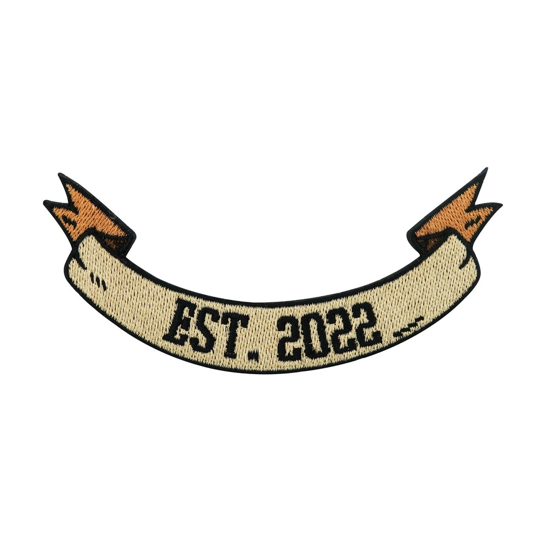 Iron-on Patch Est. 2022 | DIY Patches, Denim Jacket Numbers, Iron-on ...