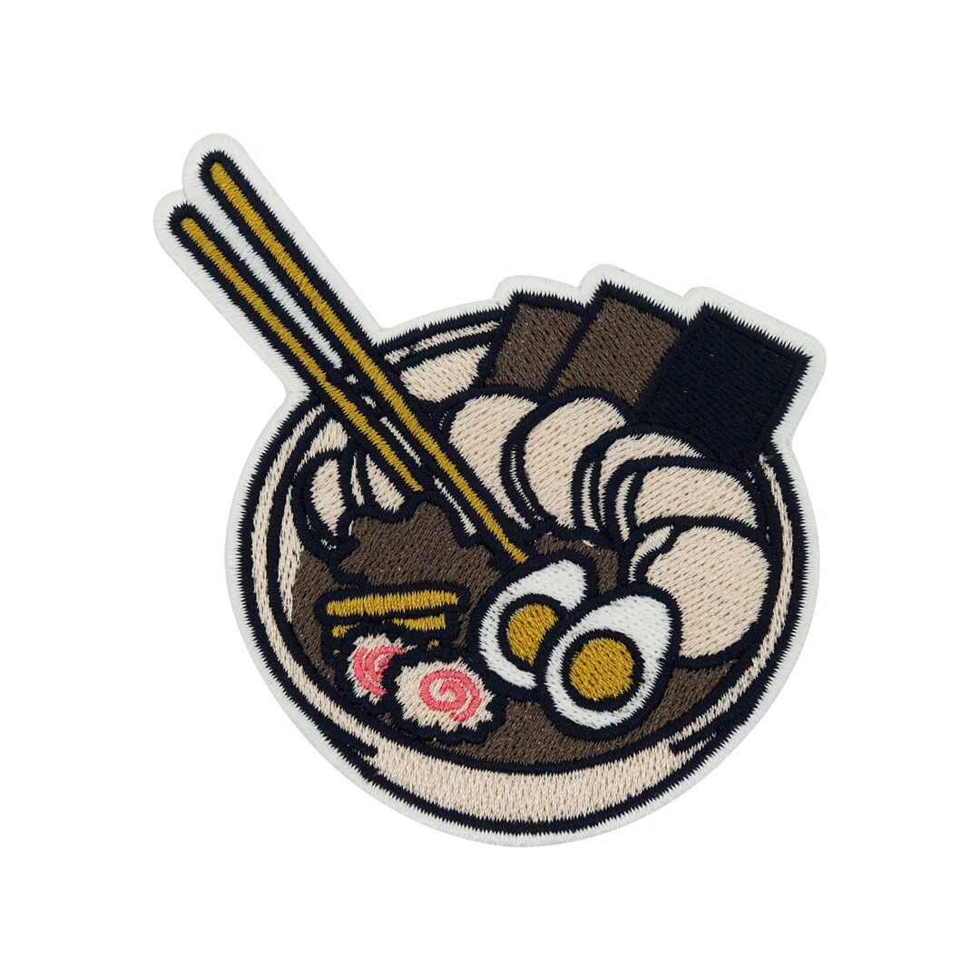 Iron-on Patch Food Bowl Asian Patches, Japan Iron-on Image, Asian Food ...