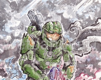 Halo Print | Etsy UK