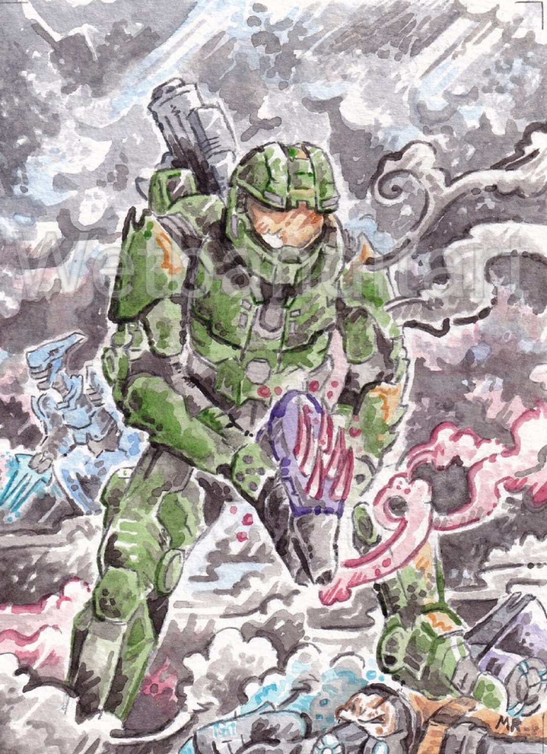 Halo Print - Etsy
