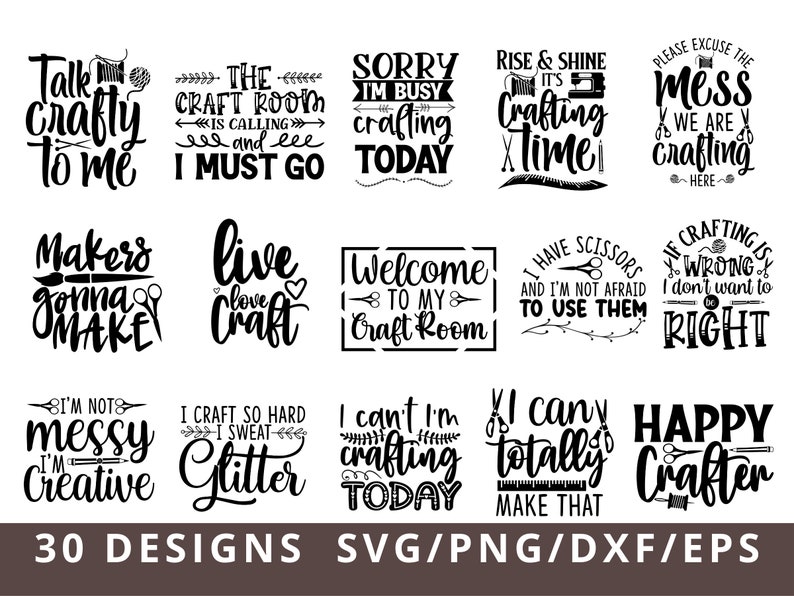 Craft SVG Bundle, Crafting SVG, Crafters Svg, Crafting Shirt Svg ...