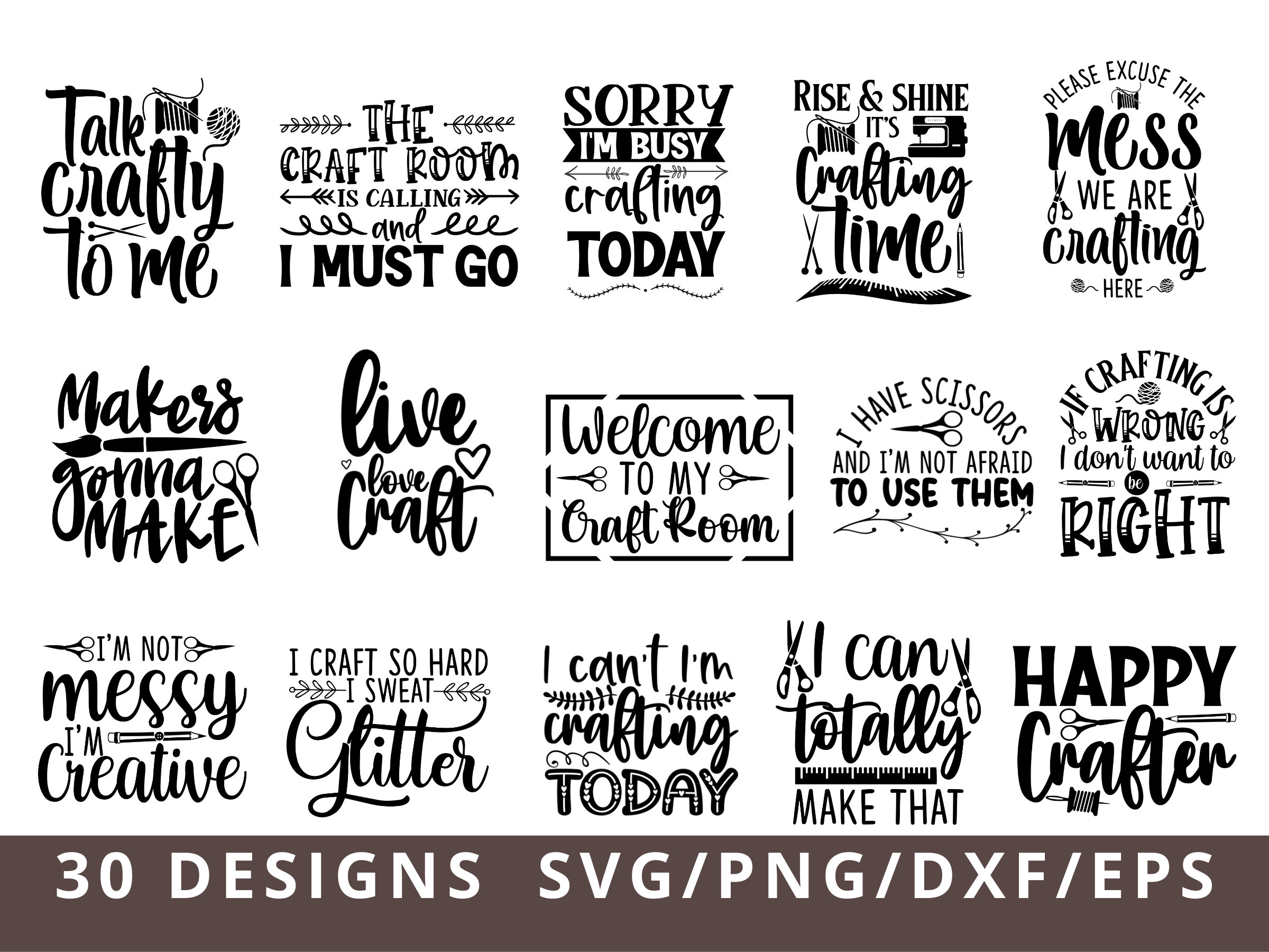 Craft SVG Bundle Crafting SVG Crafters Svg Crafting Shirt - Etsy