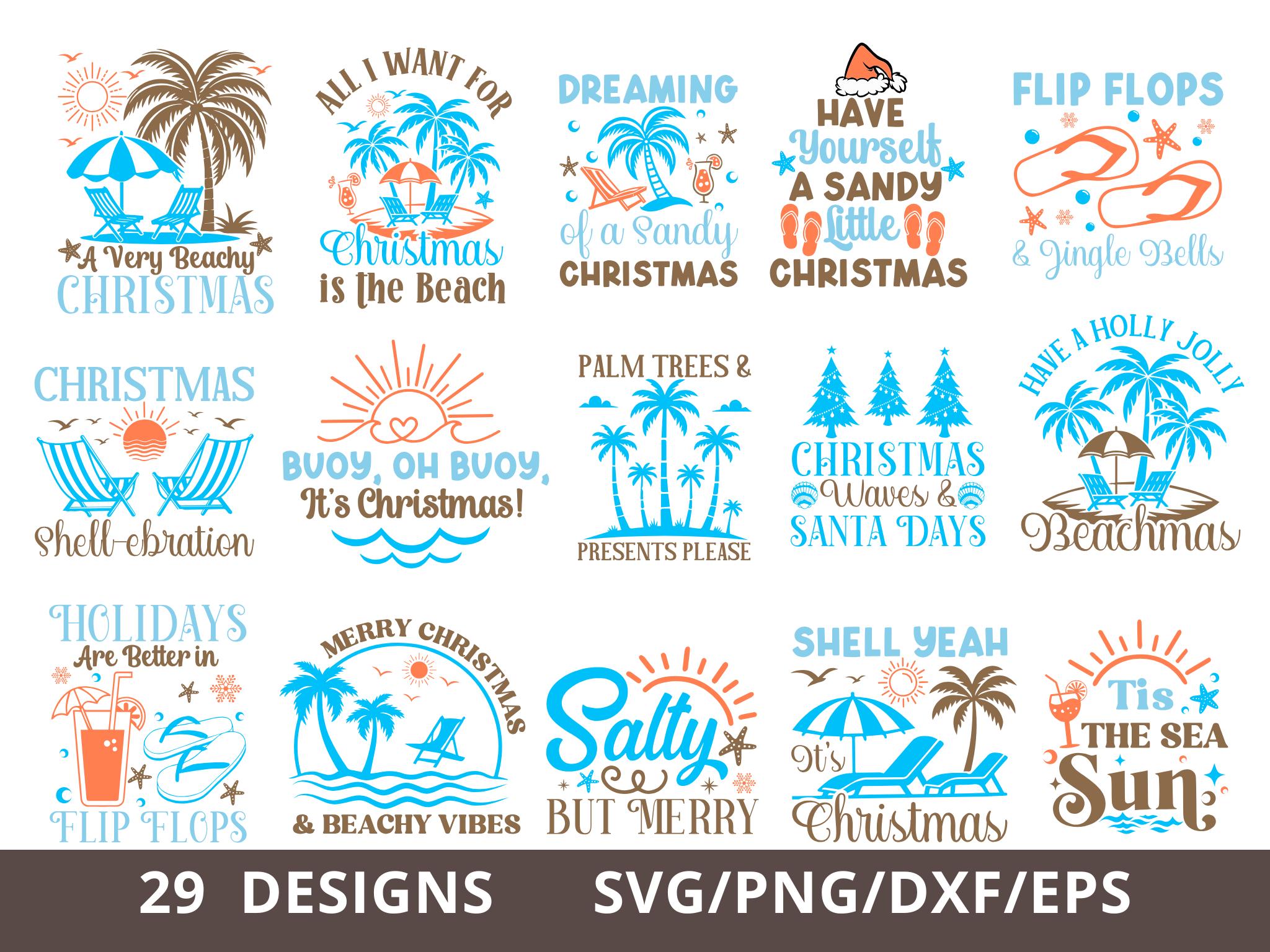 Beach Christmas SVG Bundle, Beachmas Svg, Christmas by the Sea Svg ...