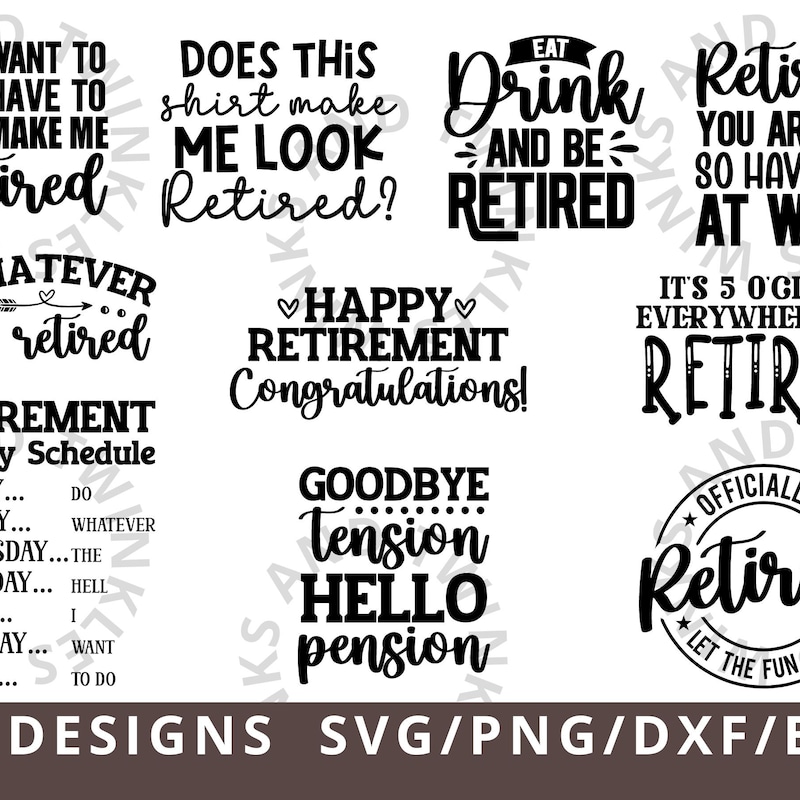 Retirement Svg - Etsy