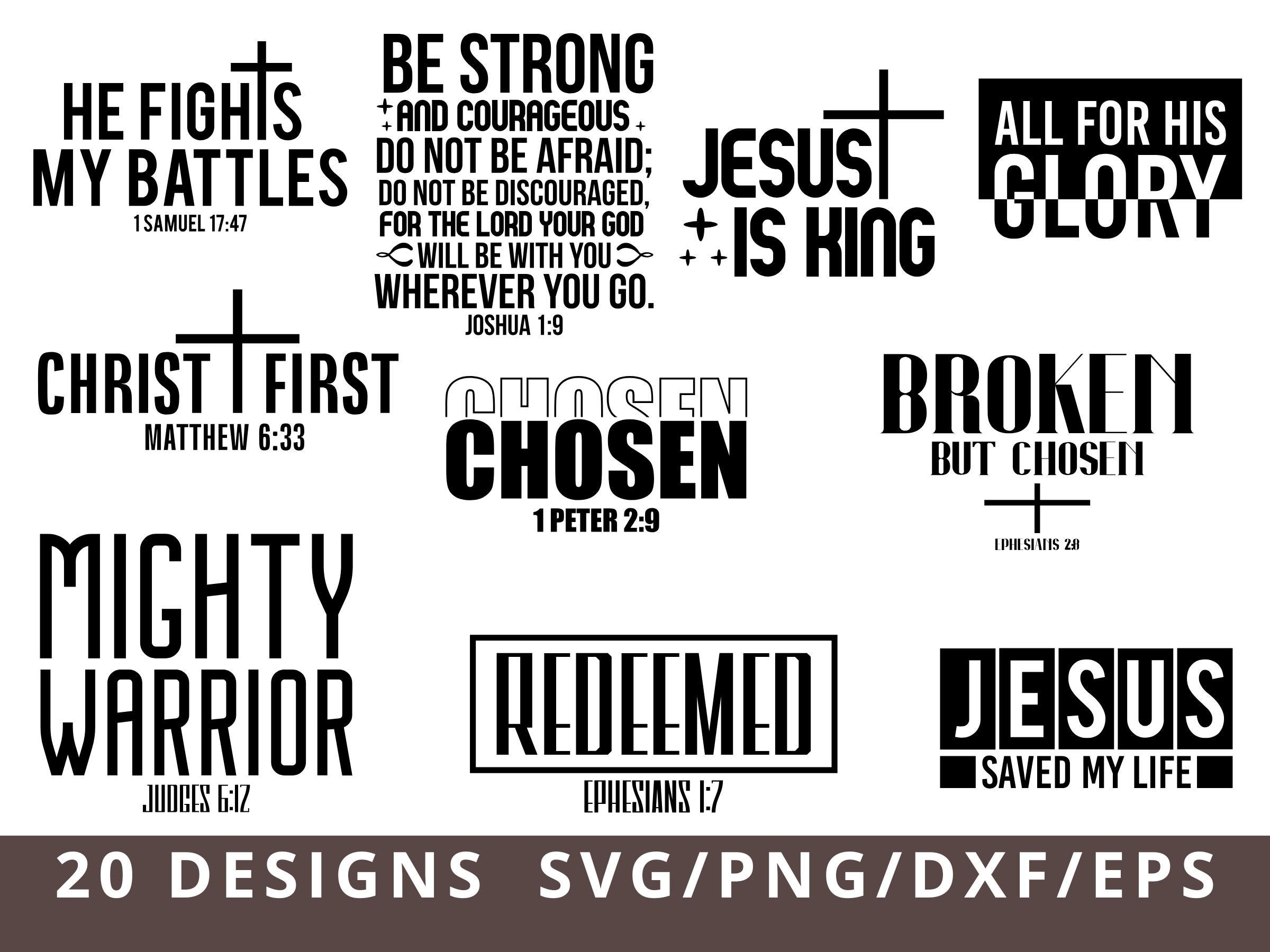 Christian Men SVG Bundle, Men Faith Based Scripture Designs, Bible ...