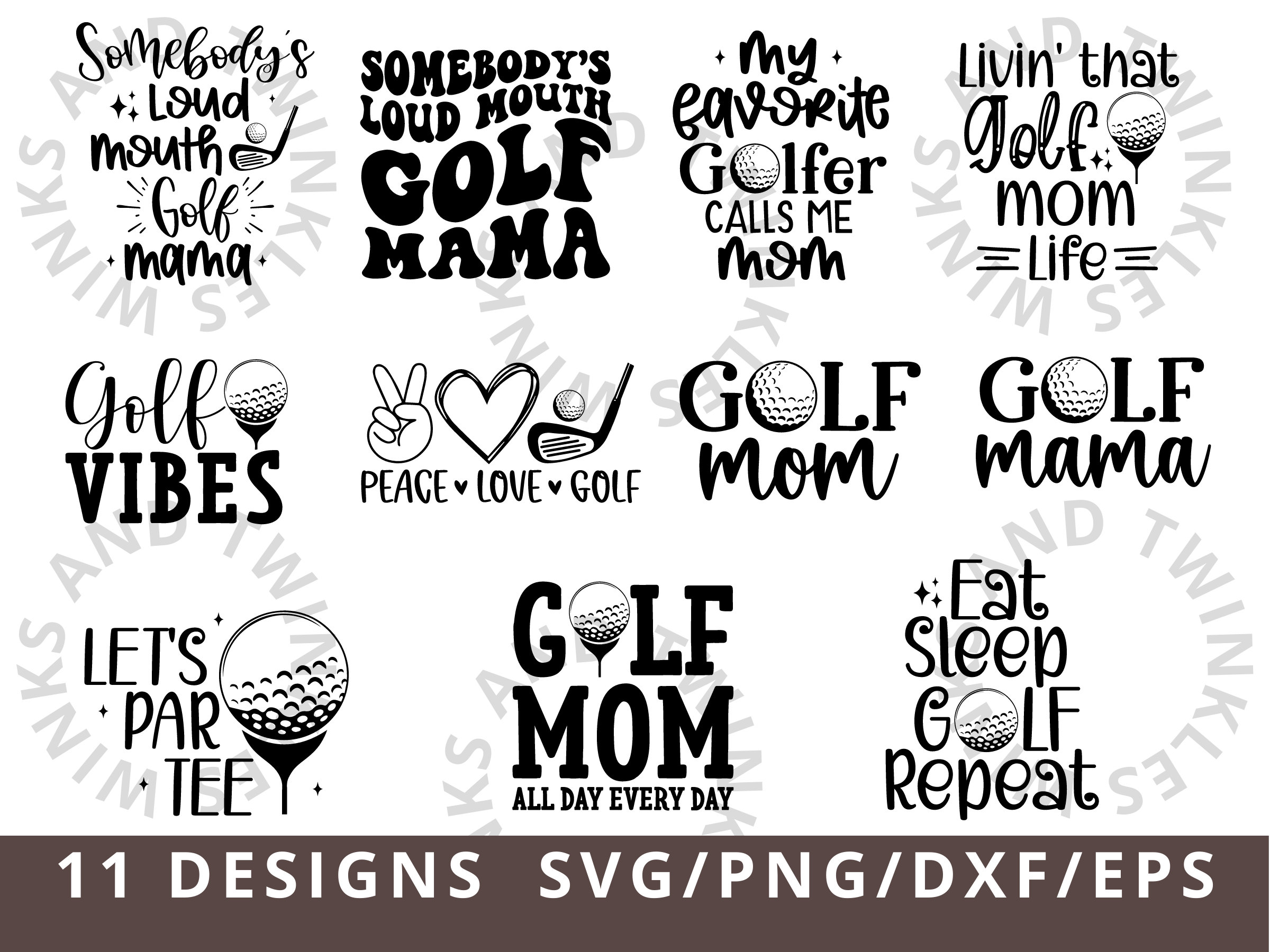 Golf Mom Svg, Golf Life Svg, Golfer Mama Svg, Somebodys Loud Mouth Golf ...