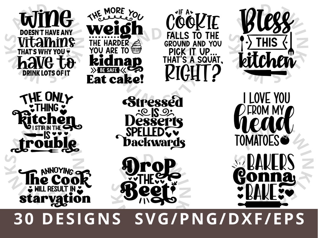 Funny Dish Towel Sayings Svg Bundle, Kitchen Towel SVG, Kitchen Humor ...
