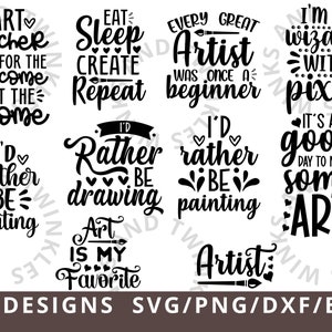 Artist SVG DXF PNG Eps, Art Lover Svg, Art Teacher Svg Art Svg Cutting ...