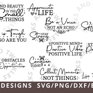 Inspirational Svg Bundle, Motivational Svg Bundle, Inspirational Quotes ...