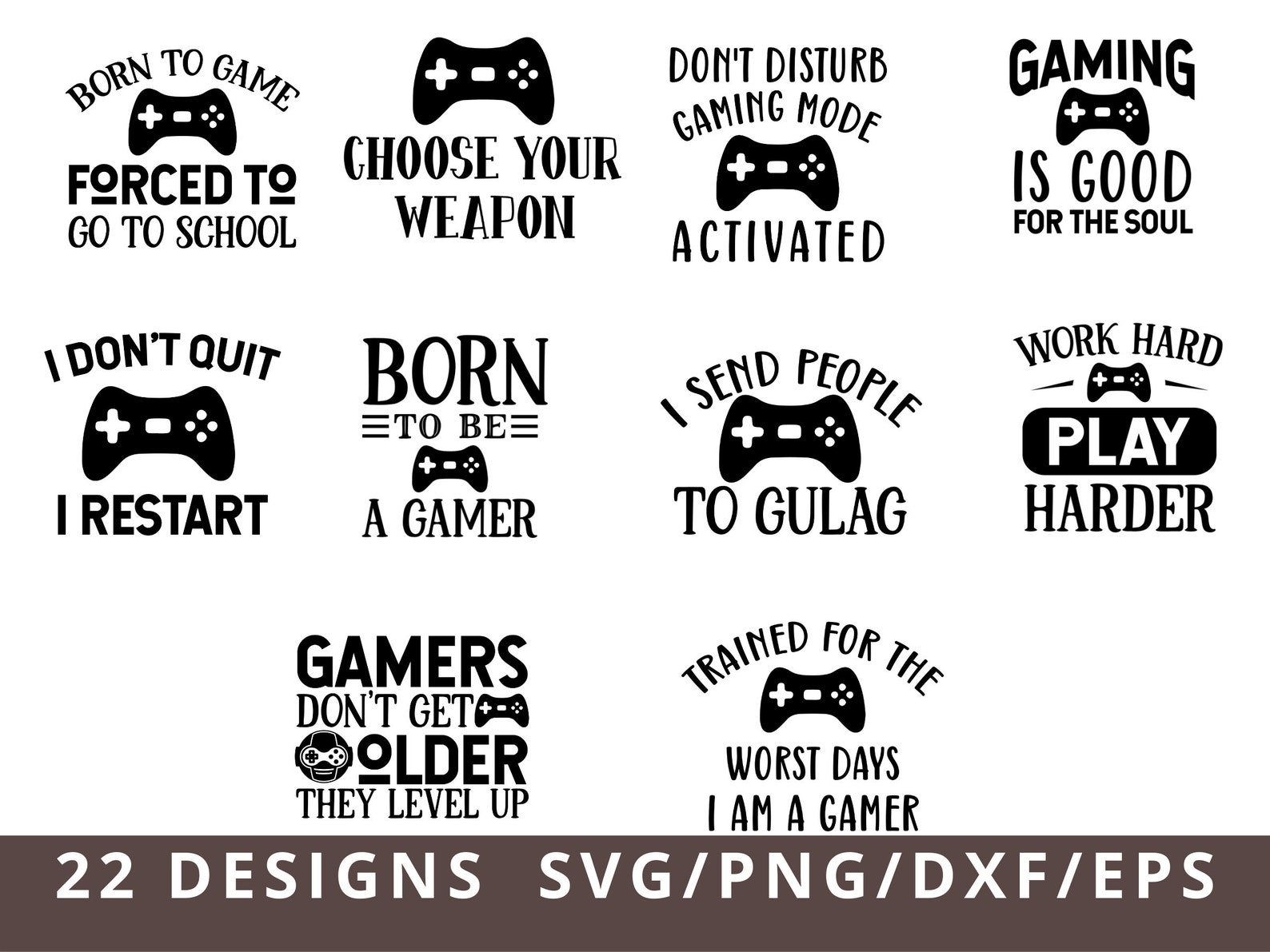 Gamer Svg Bundle Gaming Svg Bundle I Cant Hear You Im Gaming - Etsy