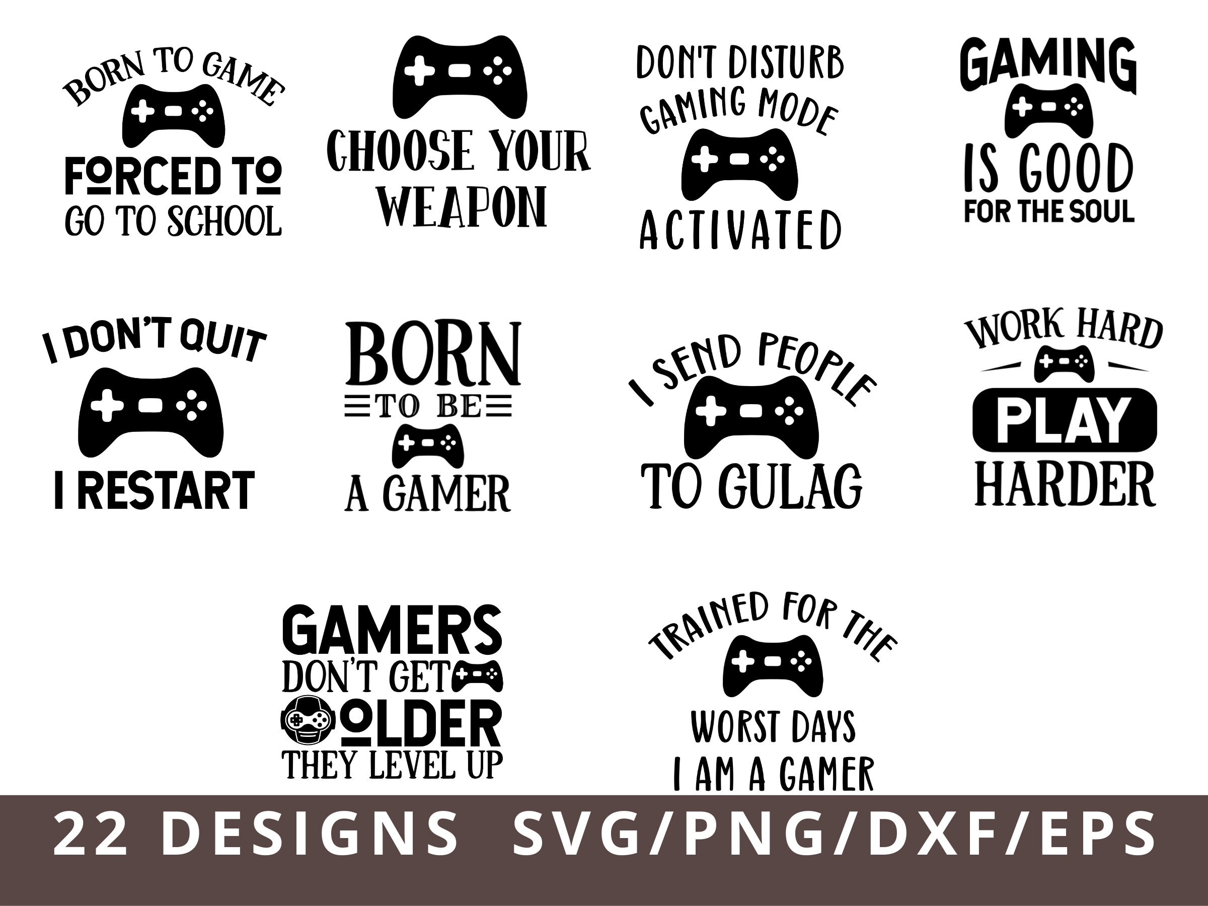 Gamer Svg Bundle Gaming Svg Bundle I Cant Hear You Im Gaming - Etsy