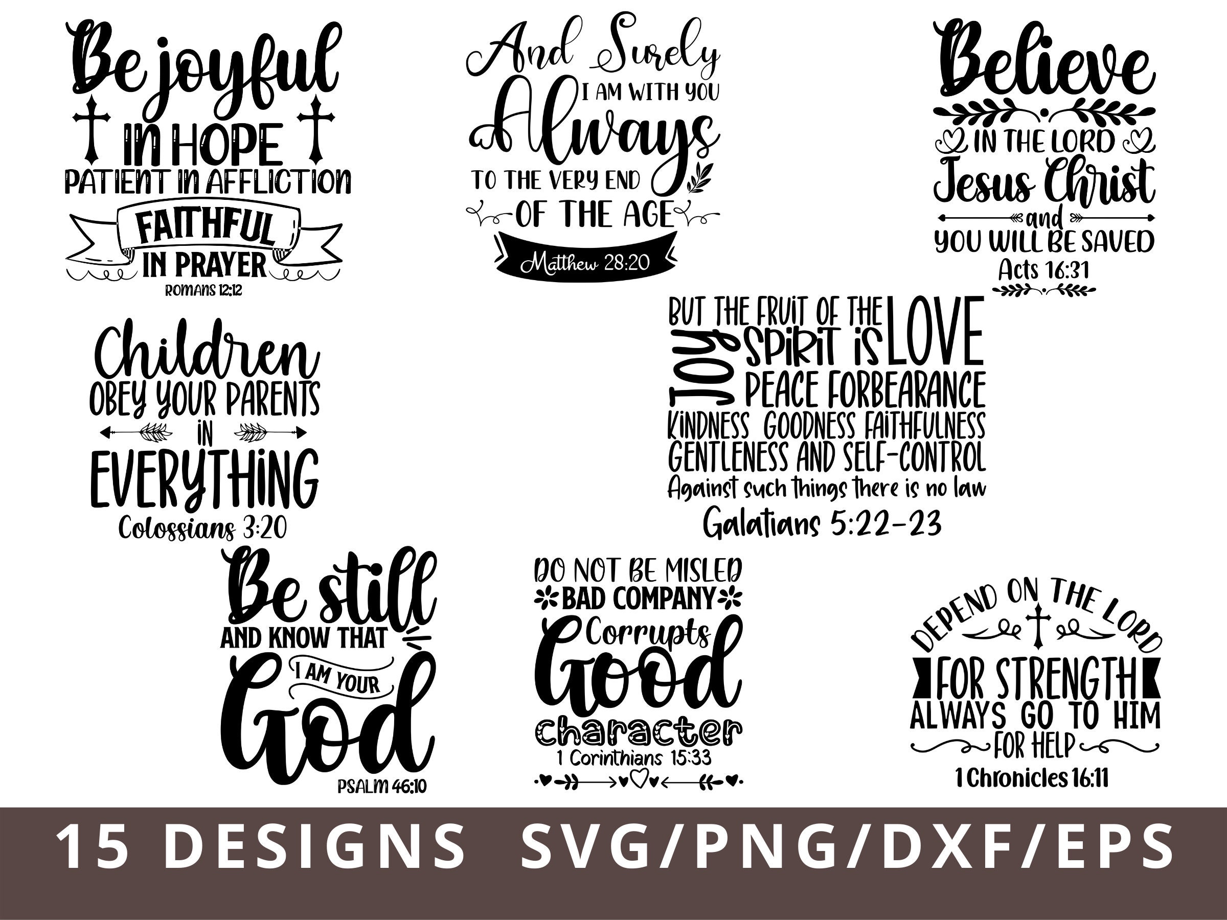Bible Verse SVG, Scripture Svg Bundle, Christian Bundle Svg, Bible ...