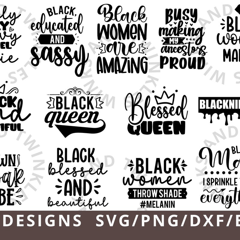 Black Woman Svg - Etsy
